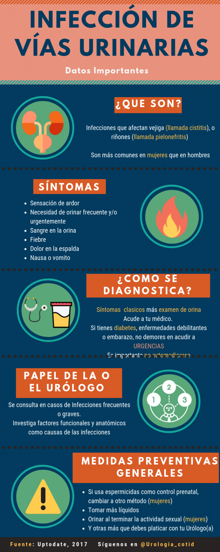 Datos Importantes de las Infecciones de Vías Urinarias - INFOGRAFÍA ...